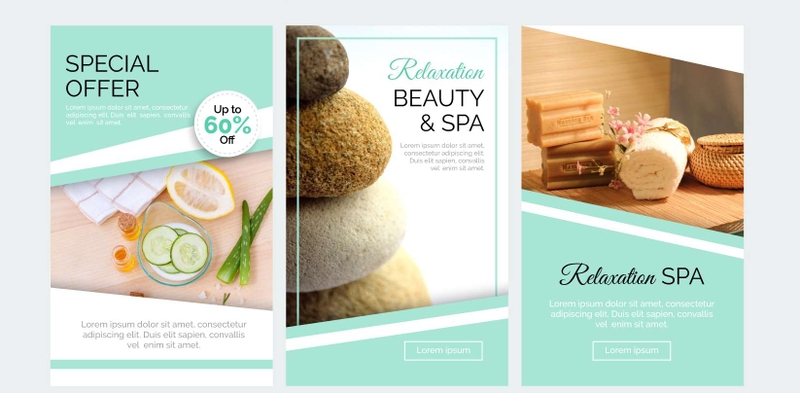 Bộ sưu tập standee spa ấn tượng, đa dạng phù hợp mọi phong cách