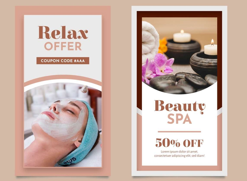 Bộ sưu tập standee spa ấn tượng, đa dạng phù hợp mọi phong cách