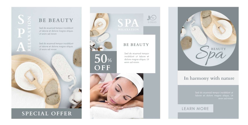 Bộ sưu tập standee spa ấn tượng, đa dạng phù hợp mọi phong cách