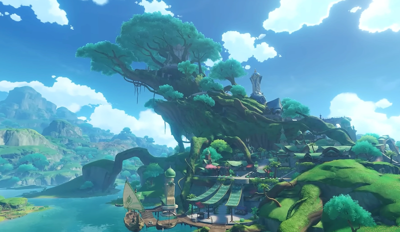 Sumeru Map trong Genshin Impact: Khám phá các khu vực đặc sắc