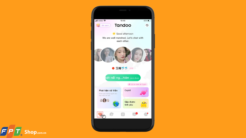 Hướng dẫn sử dụng ứng dụng Tandoo kết nối cùng bạn bè trực tuyến