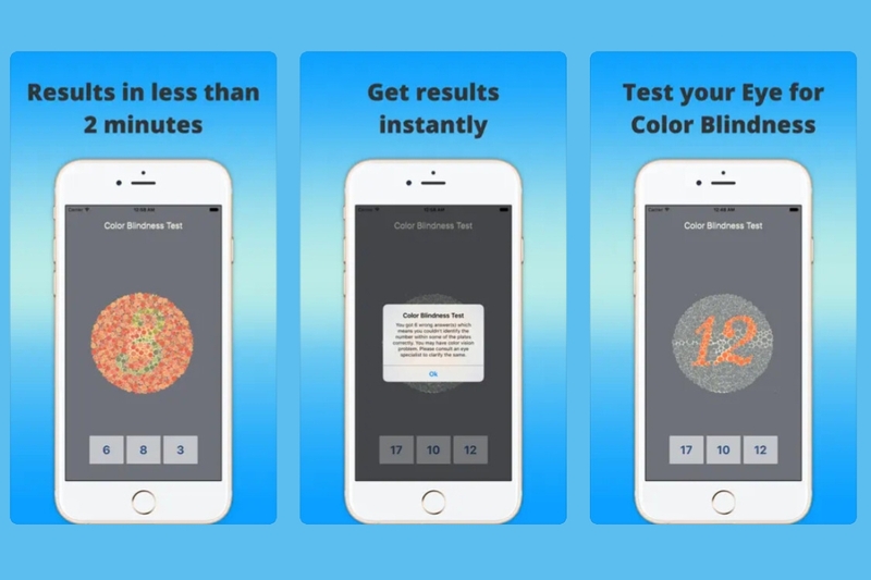 Gợi ý app test mù màu giúp kiểm tra thị lực màu tại nhà