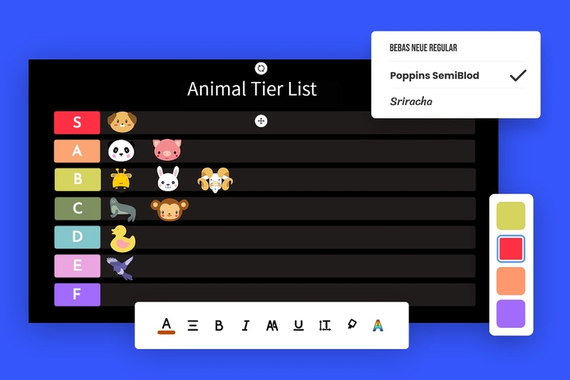 Tải ngay Tier List Maker - Ứng dụng tạo bảng xếp hạng sáng tạo