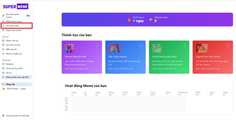 Cách tìm meme bằng AI thông qua công cụ Super Meme cực dễ dàng