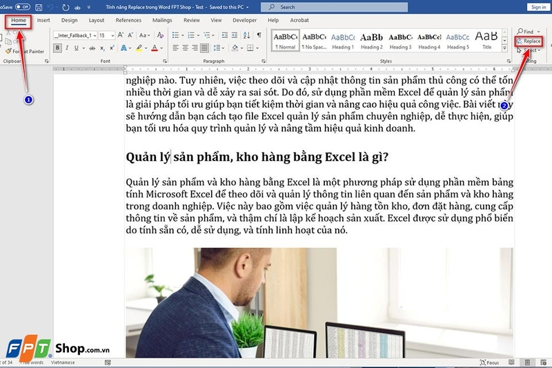 Tìm hiểu về tính năng Replace trong Word và cách sử dụng nó