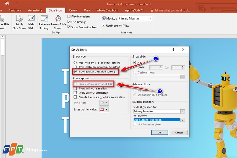 Chi tiết cách trình chiếu PowerPoint tự chạy vô cùng đơn giản
