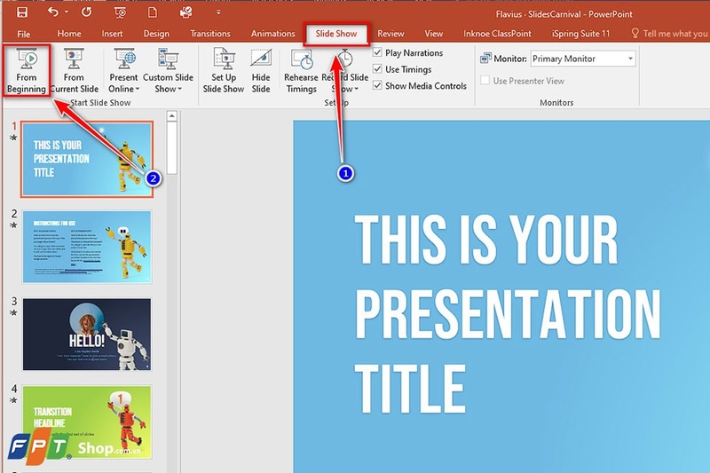 Chi tiết cách trình chiếu PowerPoint tự chạy vô cùng đơn giản