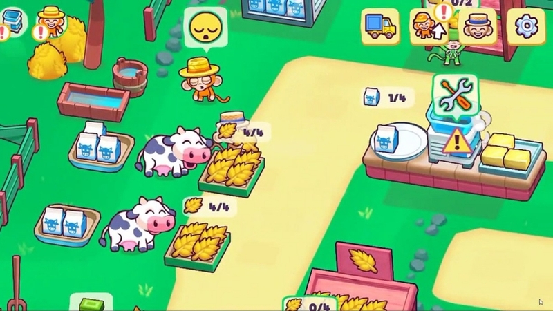 Trò chơi Con Khỉ Bán Hàng - Hóa khỉ, trồng trọt và kinh doanh