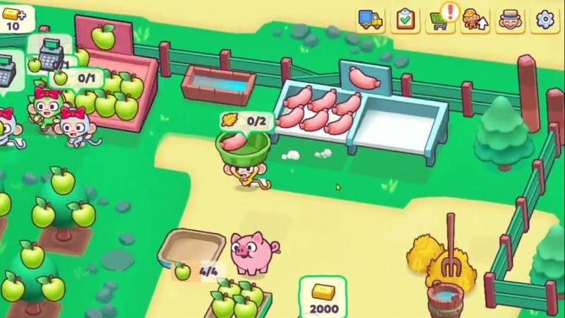 Trò chơi Con Khỉ Bán Hàng - Hóa khỉ, trồng trọt và kinh doanh