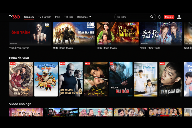 TV360 Smart TV mang cả kho phim bom tấn về ngay trong nhà bạn