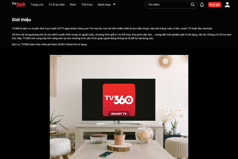TV360 Smart TV mang cả kho phim bom tấn về ngay trong nhà bạn