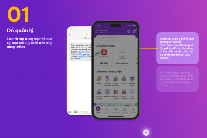 UrBox: Ứng dụng cung cấp voucher và quà tặng cho doanh nghiệp
