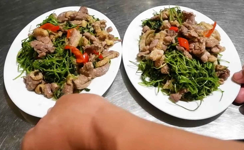 Thử ngay cách làm vịt xào rau má đổi gió cho cuối tuần này