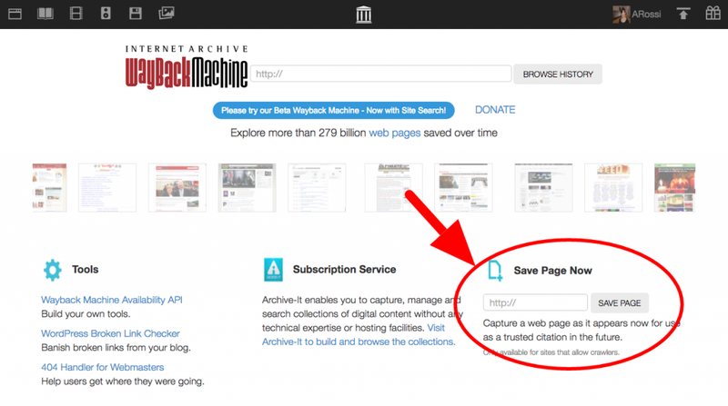 Wayback Machine - Công cụ quay về phiên bản cũ của mọi website