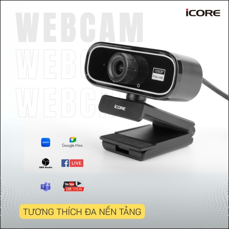 Webcam tích hợp micro iCore IC5 chính hãng, giá rẻ