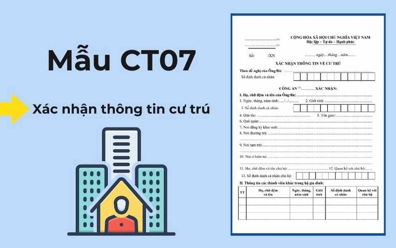 Những điều cần biết xoay quanh mẫu xác nhận thông tin về cư trú (mẫu ...
