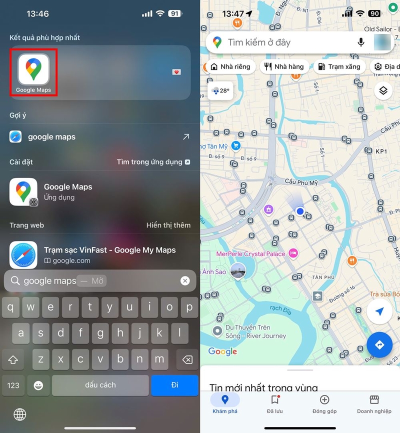 Cách xem tình trạng kẹt xe trên Google Maps trên điện thoại và máy tính ...