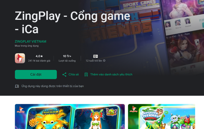 Khám phá ZingPlay, cổng game giải trí đa nền tảng, nhiều trò chơi miễn phí hấp dẫn