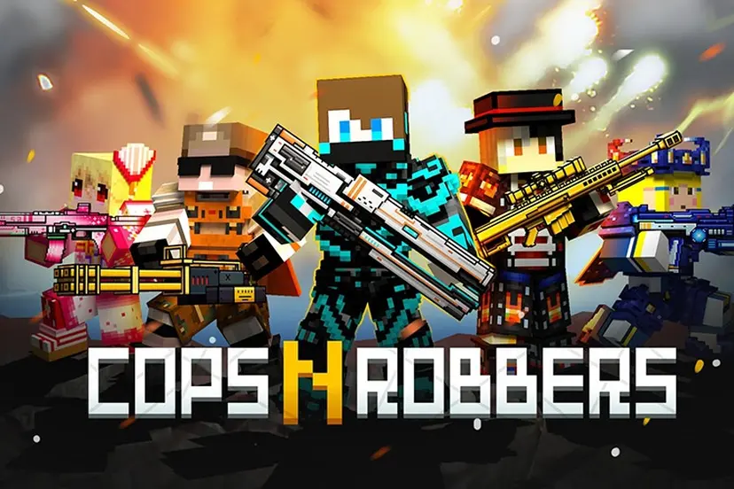 Cops N Robbers: Game FPS bắn súng phong cách Pixel 3D độc đáo