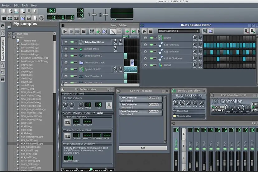 LMMS - Trình soạn nhạc trực tuyến miễn phí của OffiDocs