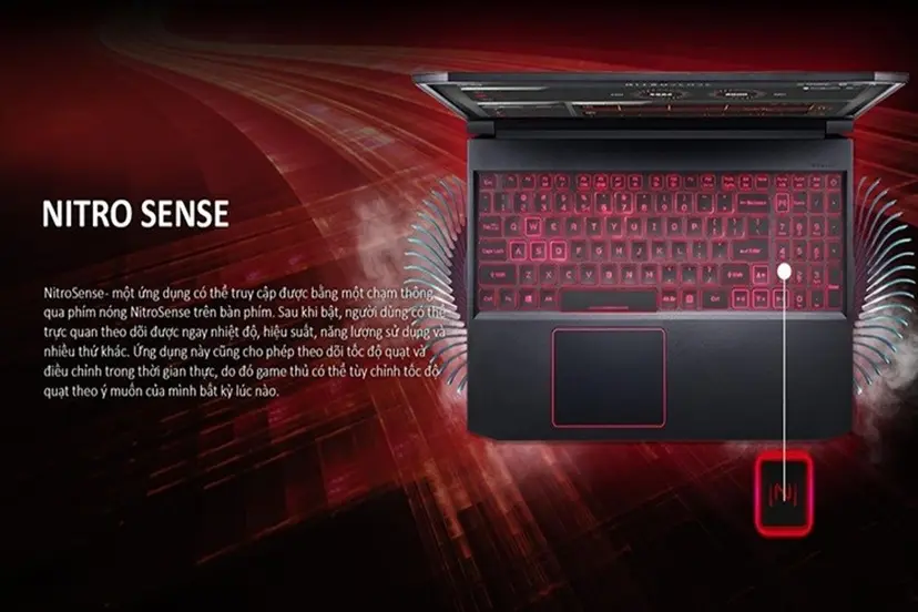 Nitro Sense download – Phần mềm điều khiển laptop gaming Acer
