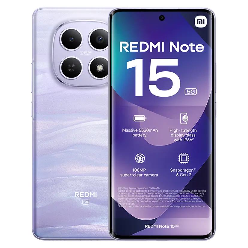 Xiaomi Redmi Note 15 5G giá rẻ, giảm lớn, ưu đãi 5 triệu