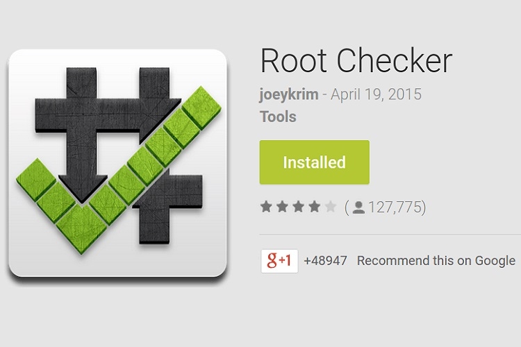 Root Checker - Ứng dụng kiểm tra trạng thái root Android