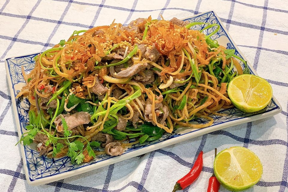 Hướng dẫn làm gỏi bê thui bắp chuối ngon lạ miệng cho cả gia đình