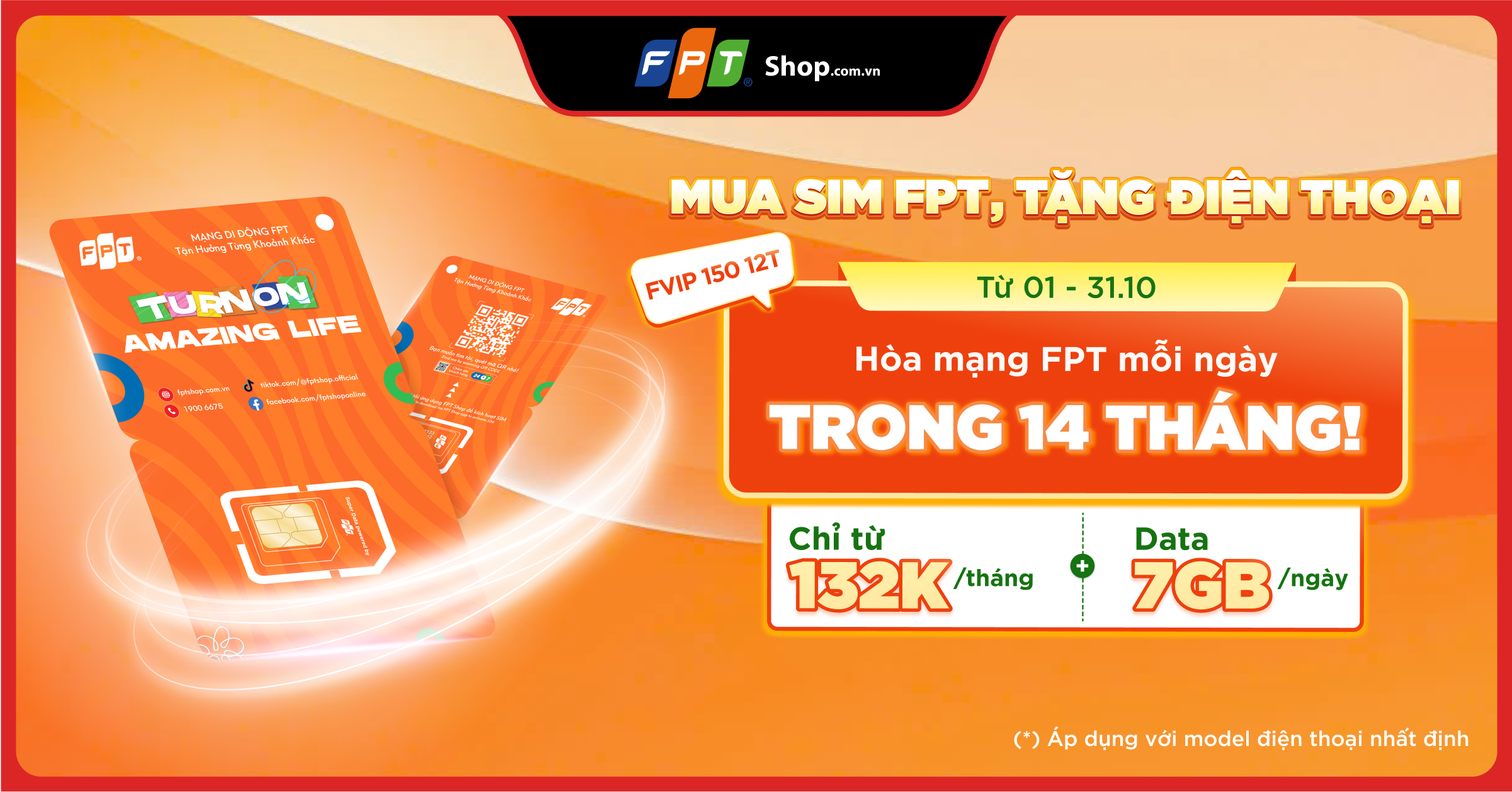 Mua SIM tặng điện thoại 4G - Mạng FPT đỉnh chóp