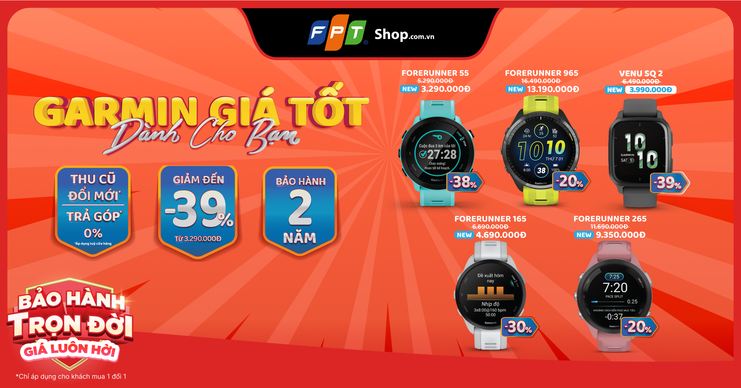 Garmin giá tốt dành cho bạn: Tập luyện chuẩn xịn, deal hời cực đỉnh