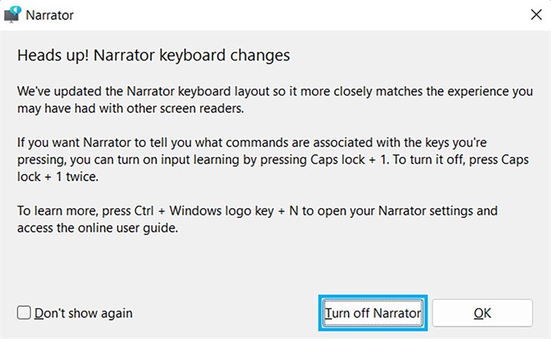 Giải mã cách vô hiệu hóa Narrator trên Windows đơn giản nhất