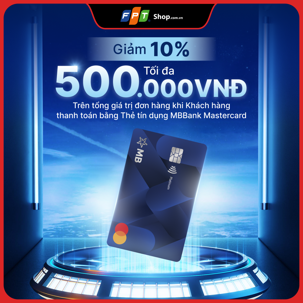 Giảm đến 500.000Đ khi thanh toán bằng thẻ tín dụng MB Bank Mastercard