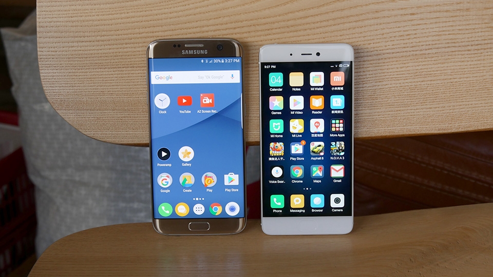 So sánh Xiaomi Mi 5s và Samsung Galaxy S7 edge