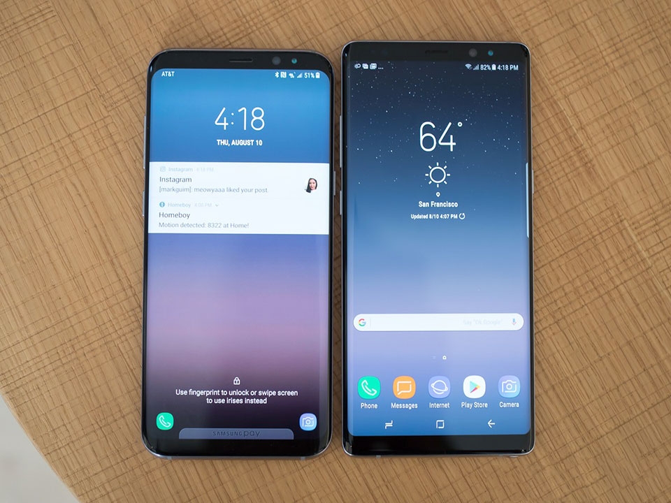 Đánh giá thời lượng pin Samsung Galaxy Note 8