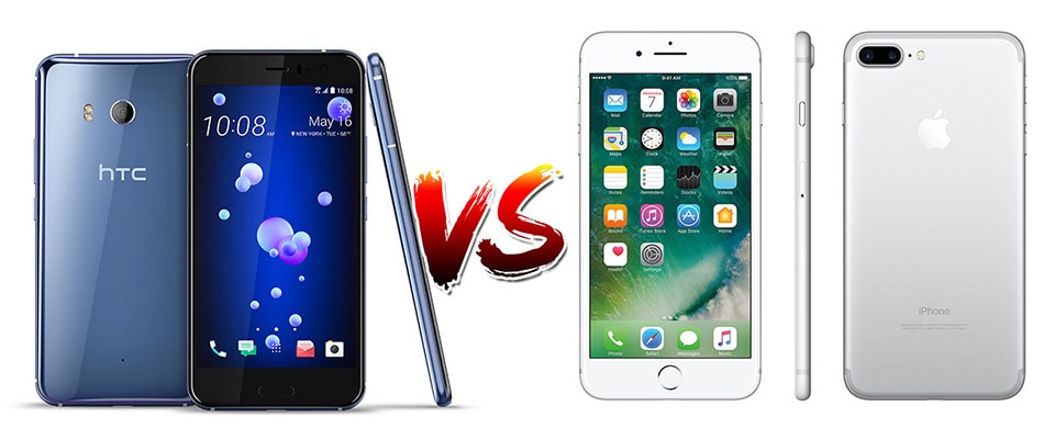 HTC U11 vs iPhone 7 Plus: Liệu Apple có chịu thua?