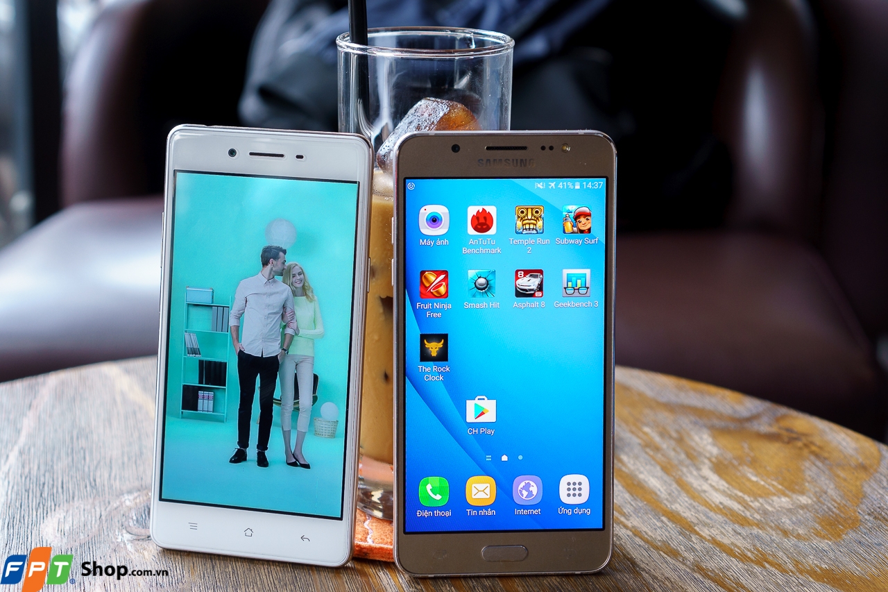 So sánh Galaxy J5 2016 và OPPO F1