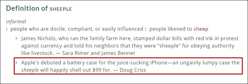 Tìm hiểu thuật ngữ 'Sheeple' dành cho Fanboy Apple