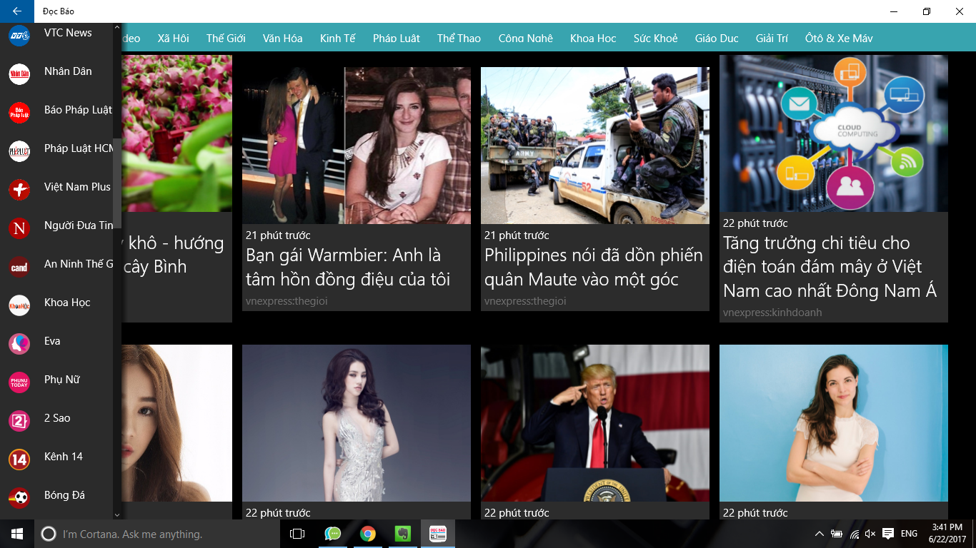 Đọc hàng chục tờ báo online với ứng dụng Doc Bao
