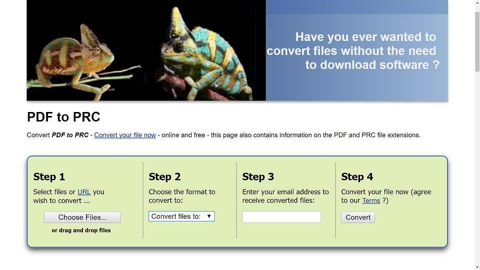 Hướng dẫn chuyển sang file prc online