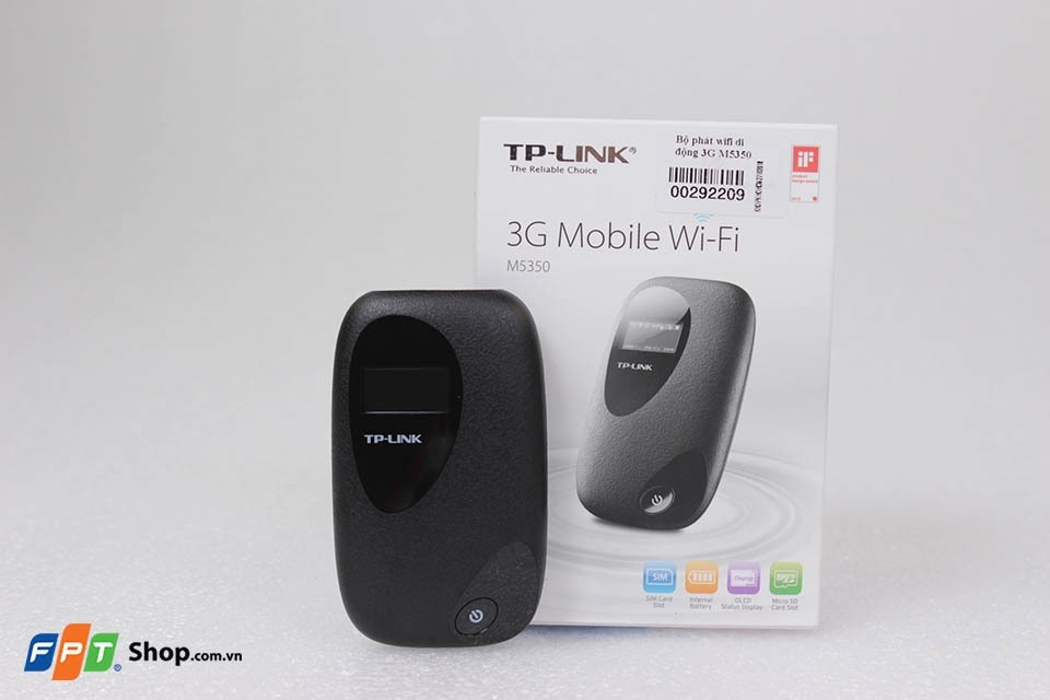 Khui hộp bộ phát sóng wifi di động 3G TP Link M5350