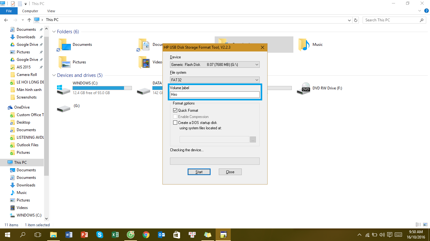 Cách sửa USB bị lỗi Removable Disk không thể truy cập hay Format