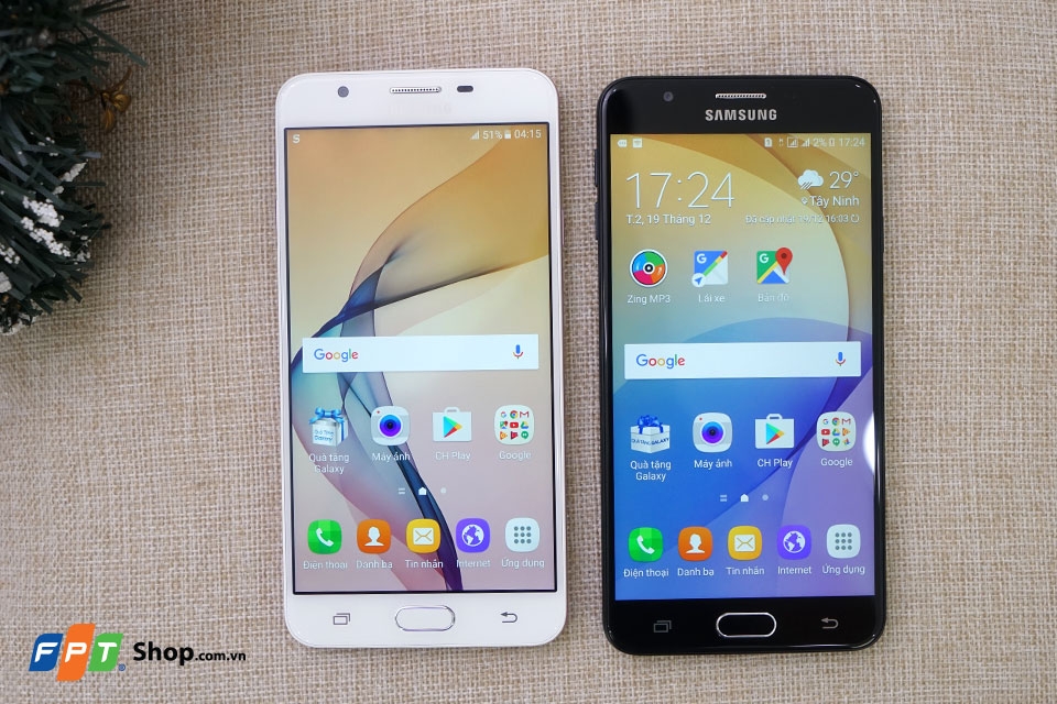 Trên tay Samsung Galaxy J7 Prime màu Pink Gold