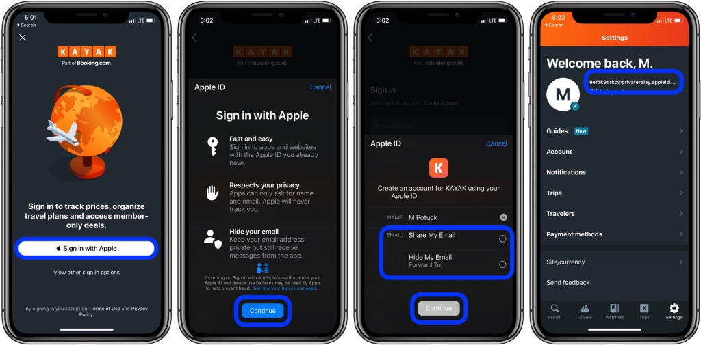 Hướng dẫn sử dụng Sign in with Apple trên iPhone, iPad, Mac
