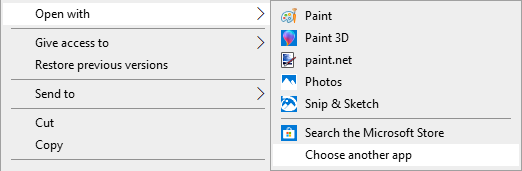 Cách thiết lập chương trình mở file mặc định trong Windows 10
