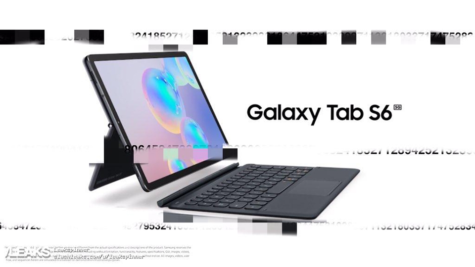 Samsung Galaxy Tab S6 5G lộ ảnh báo chính thức trước ngày ra mắt