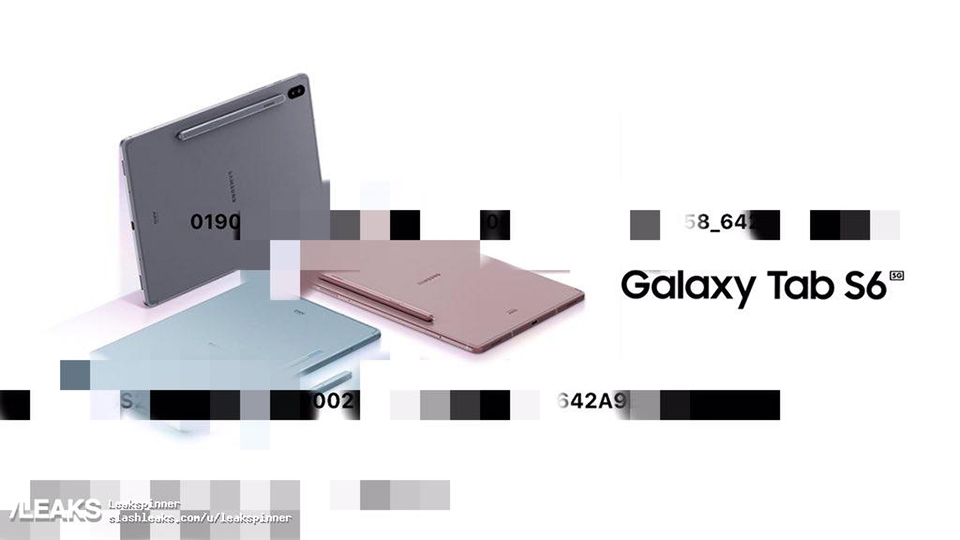 Samsung Galaxy Tab S6 5G lộ ảnh báo chính thức trước ngày ra mắt