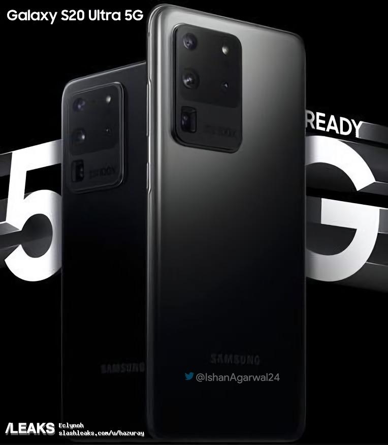 Poster chính thức của Samsung Galaxy S20 Ultra lộ diện