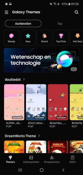 Galaxy Themes của Samsung chính thức hỗ trợ Dark Mode