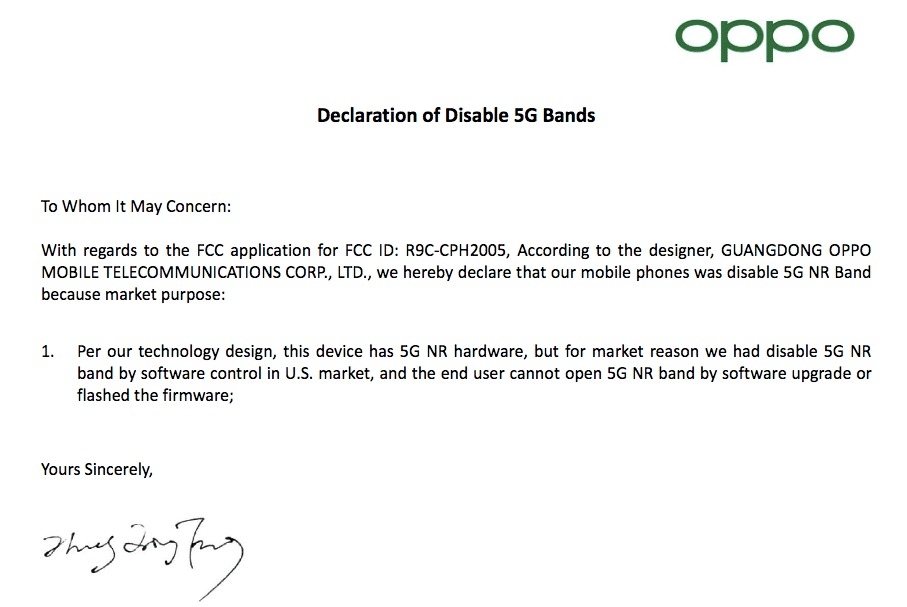 OPPO sắp trình làng 1 smartphone 5G mới, đây là bằng chứng