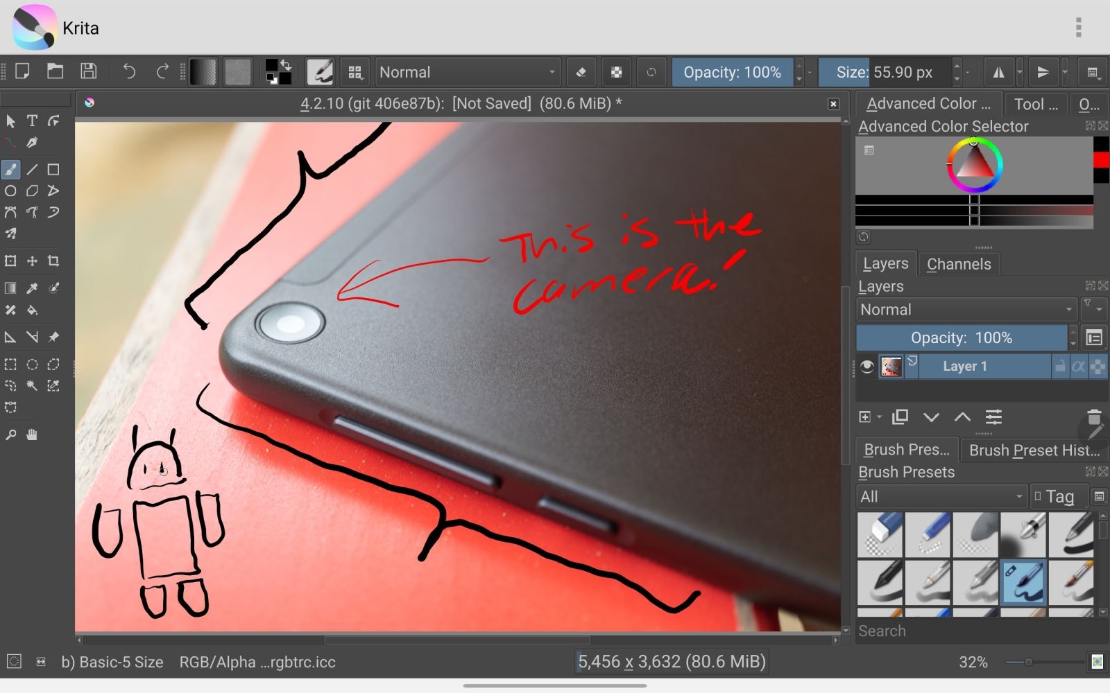 Phần mềm đồ họa Krita đã có phiên bản Android và ChromeOS